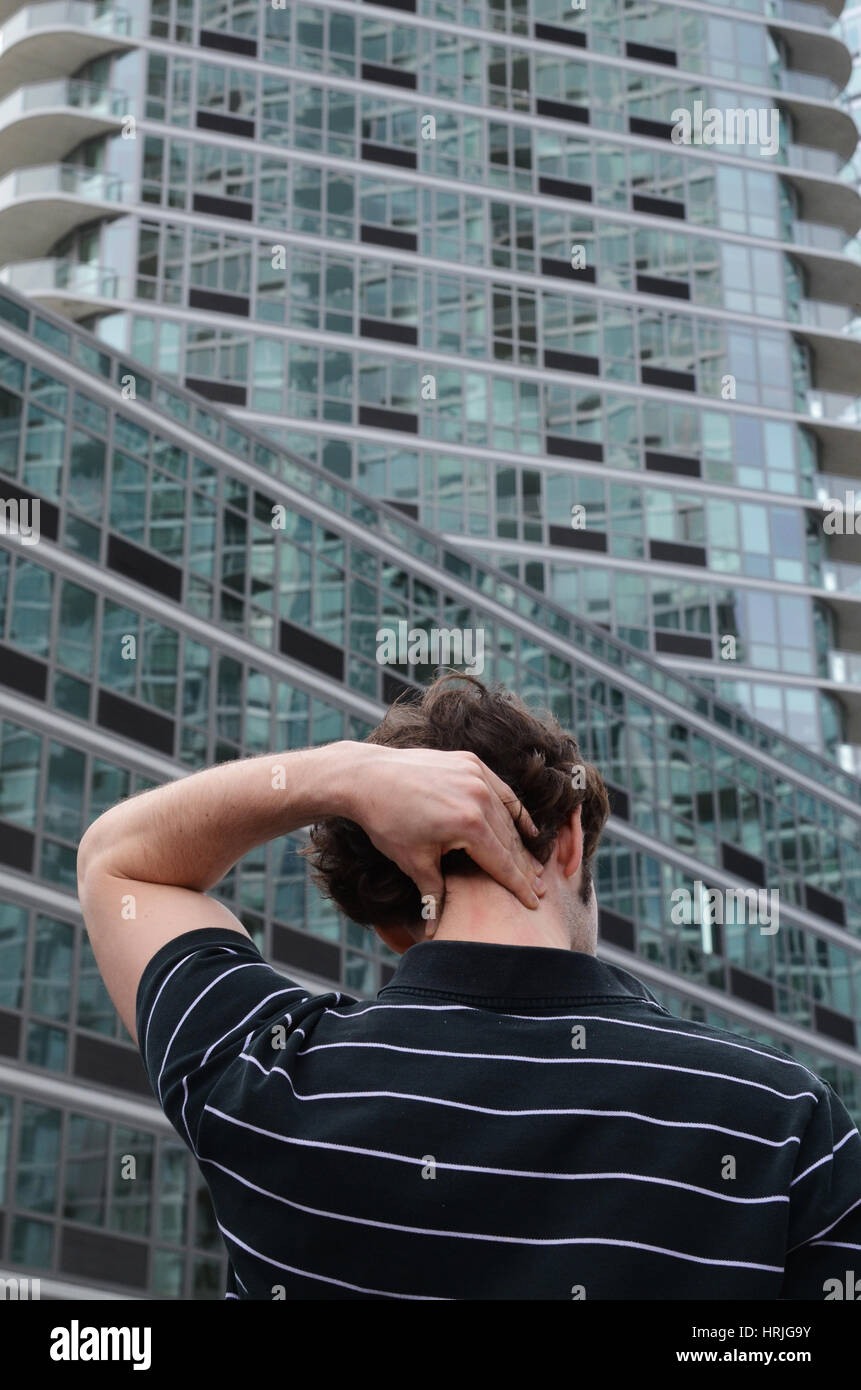 Man Scratching Neck Stock Photo - Alamy