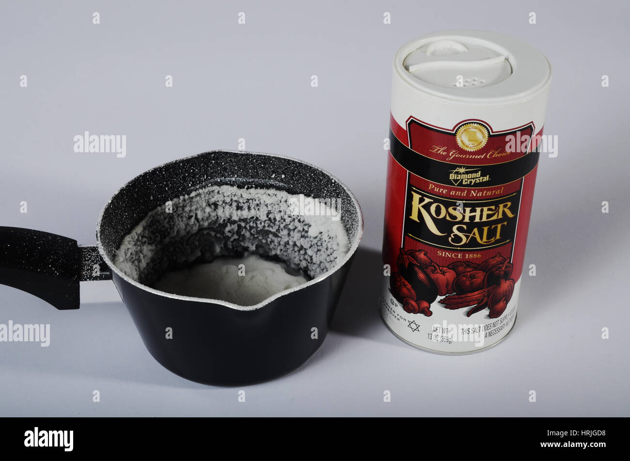 Pot Boiling Down Salt Stock Photo - Alamy
