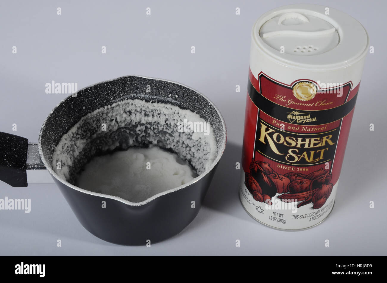 Pot Boiling Down Salt Stock Photo - Alamy