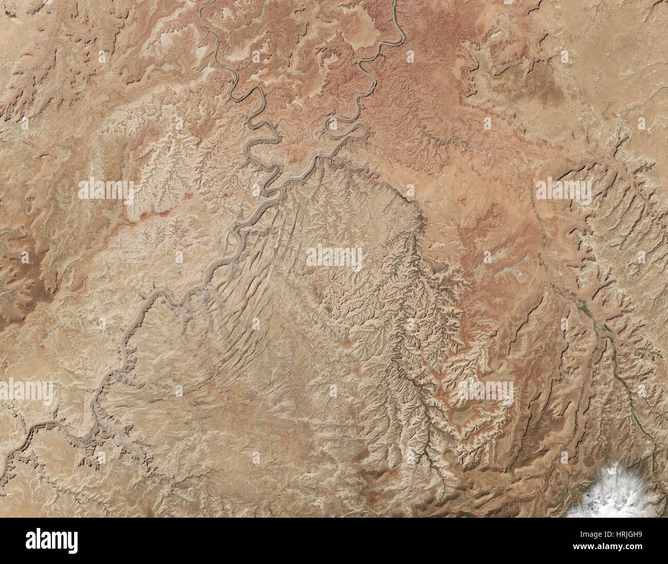 Colorado River Meanders And Oxbows Stock Photo - Alamy