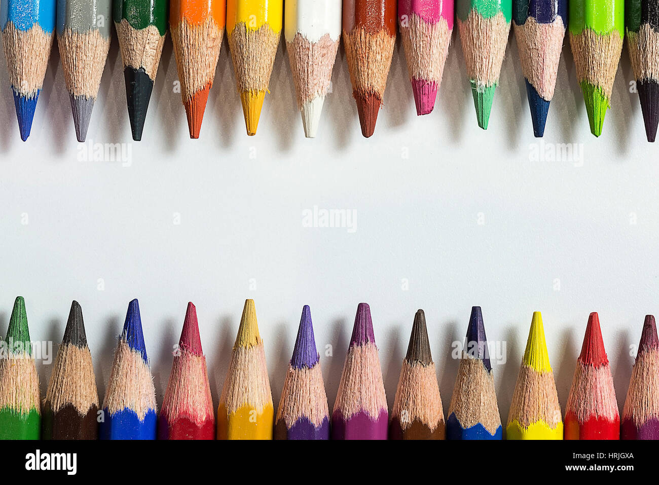 Colored pencils for drawing on paper Stock Photo - Alamy