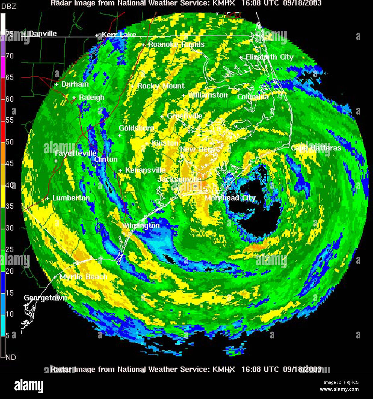 Hurricane Isabel, 2003 Stock Photo - Alamy