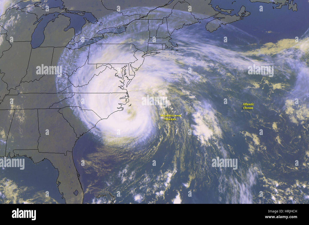 Hurricane Isabel, 2003 Stock Photo - Alamy