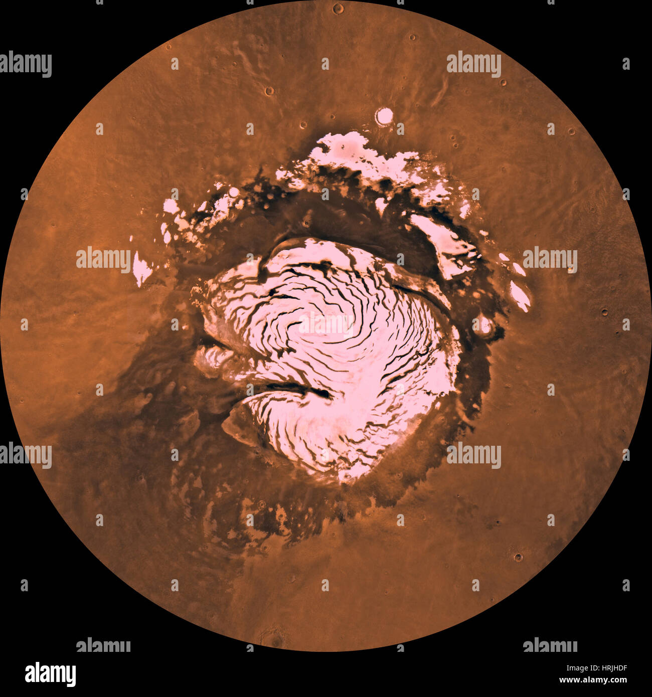 Mars, Mare Boreum Quadrangle Stock Photo - Alamy
