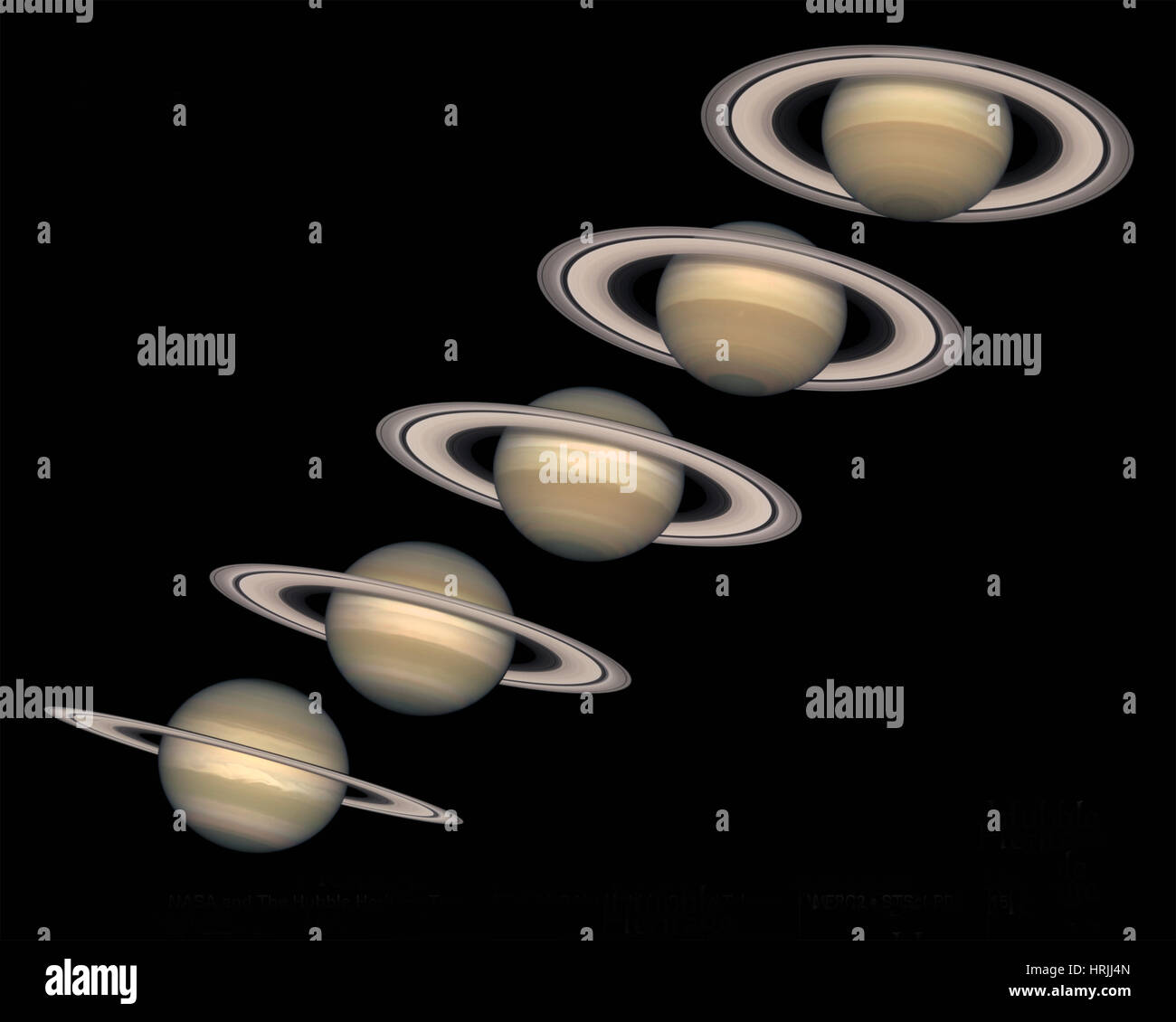 Saturn's Axial Tilt, 1996 - 2000 Stock Photo - Alamy