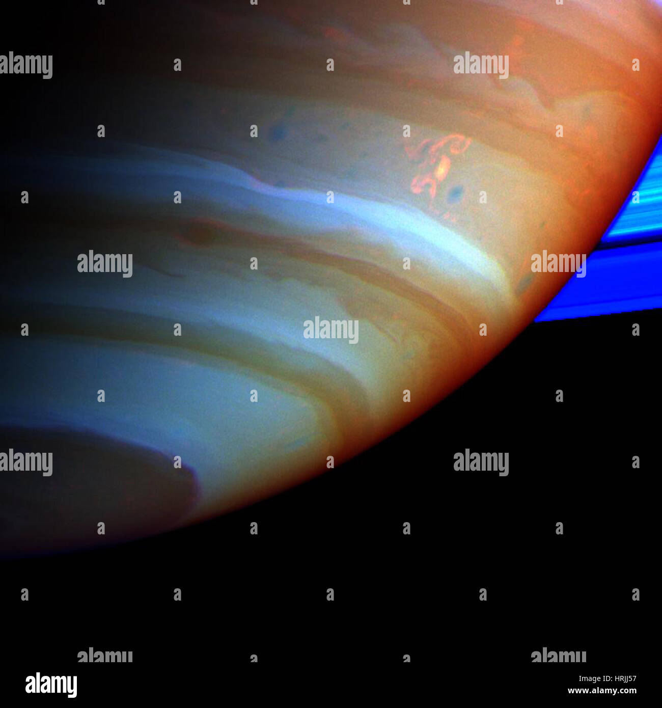 Saturn's Dragon Storm Stock Photo - Alamy