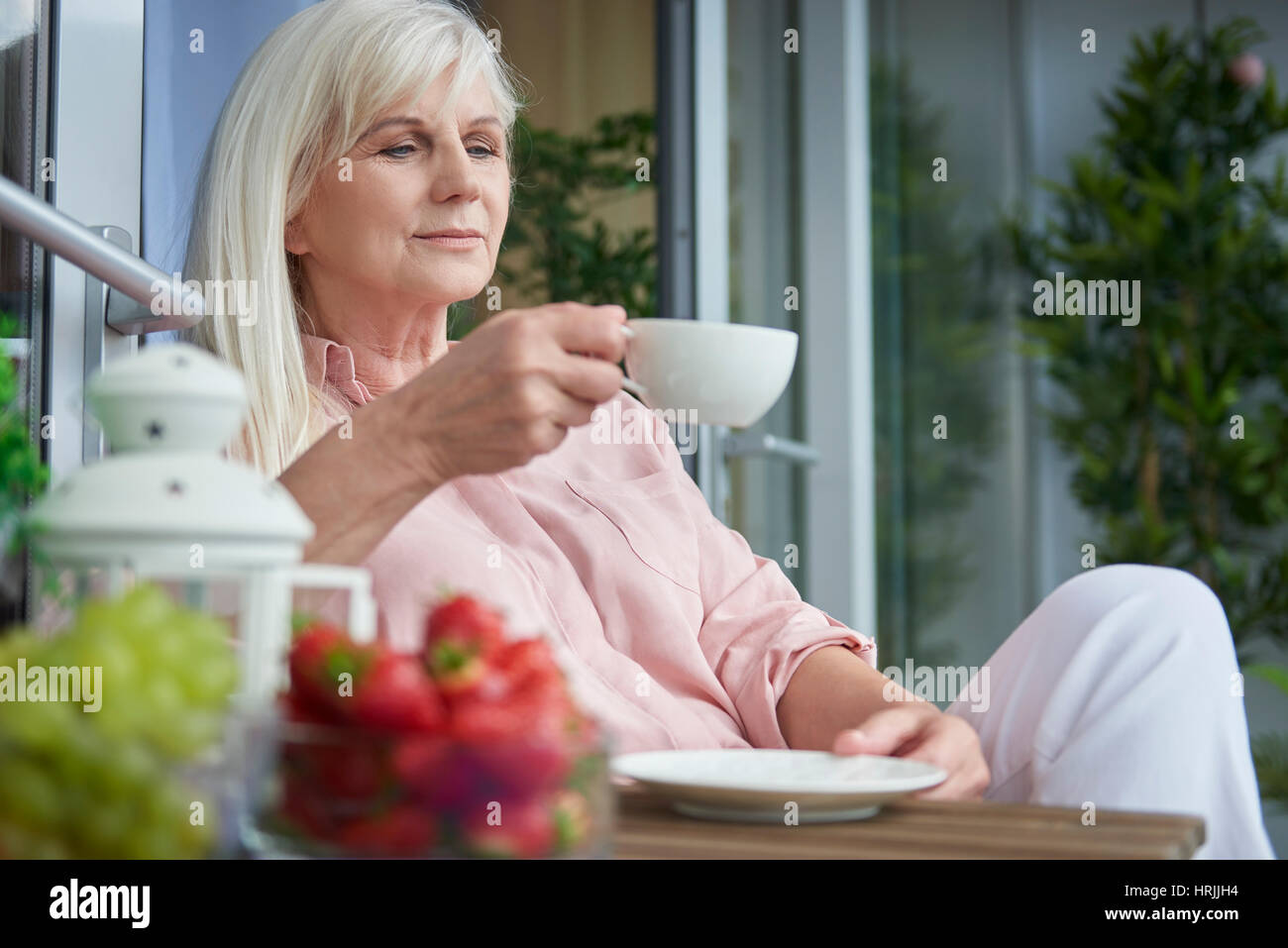 Great relax with good coffee Stock Photo - Alamy
