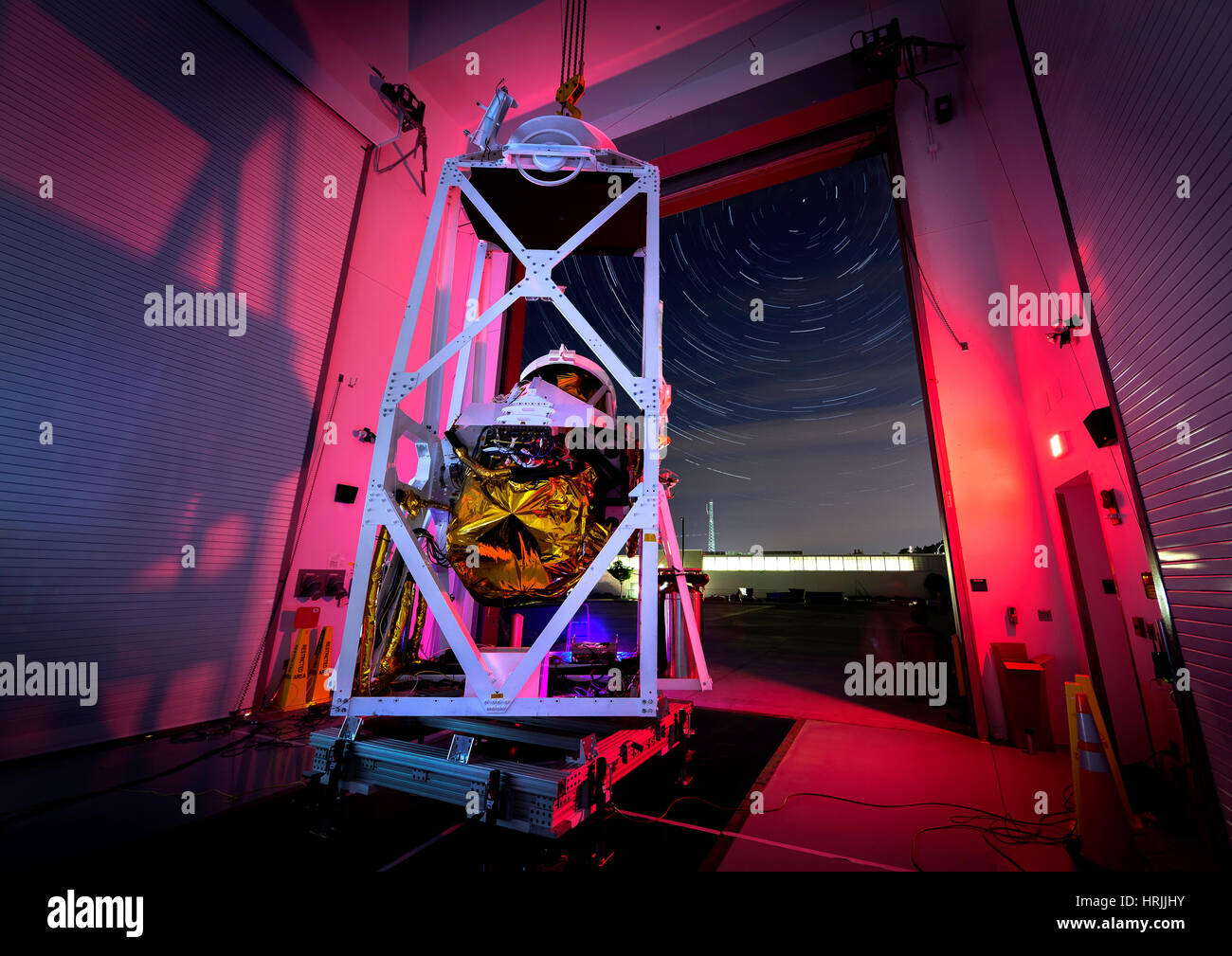 Star Trail and Observatory Stock Photo - Alamy