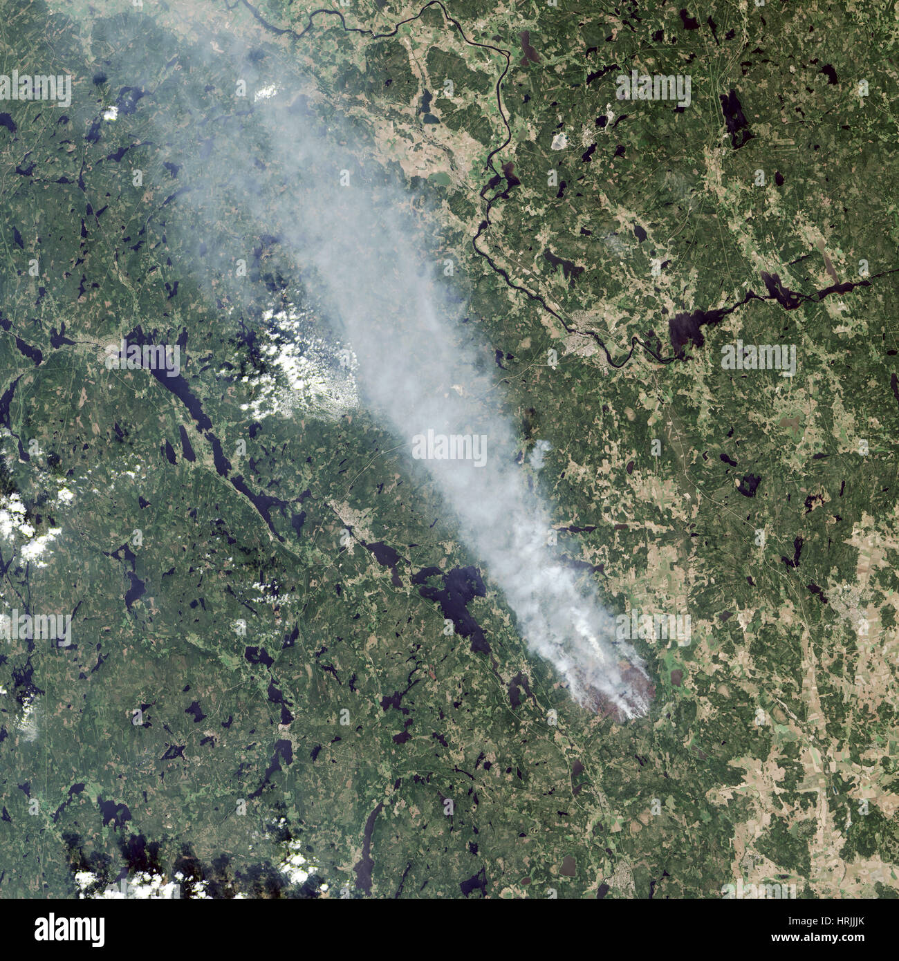 Wildfire in Sweden Stock Photo - Alamy