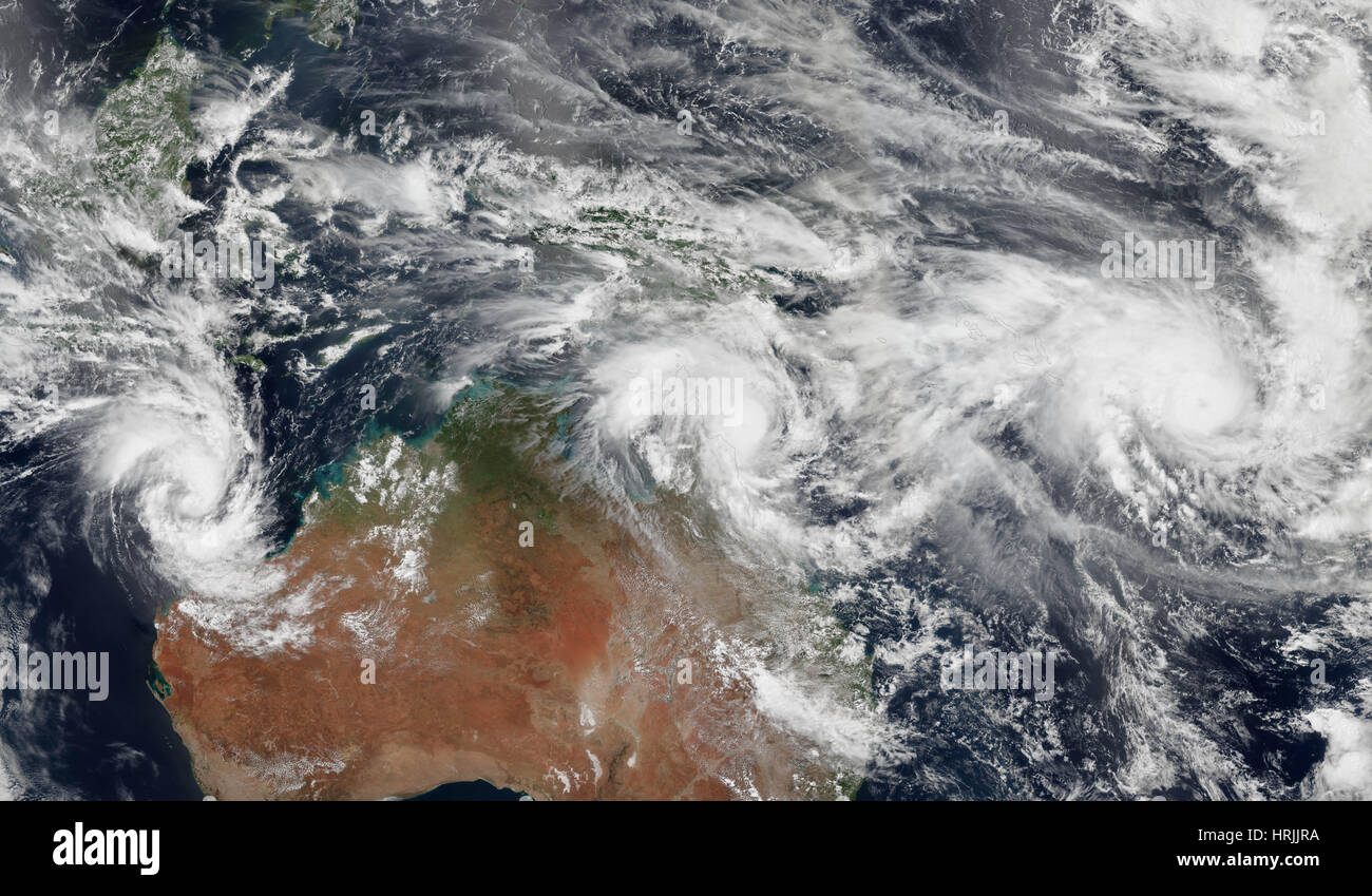 Cyclones North of Australia Stock Photo - Alamy