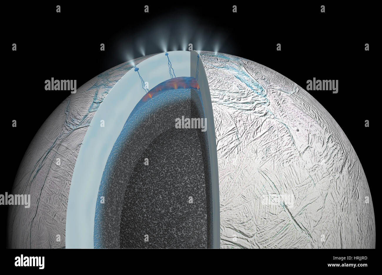 Hydrothermal Activity on Enceladus Stock Photo - Alamy
