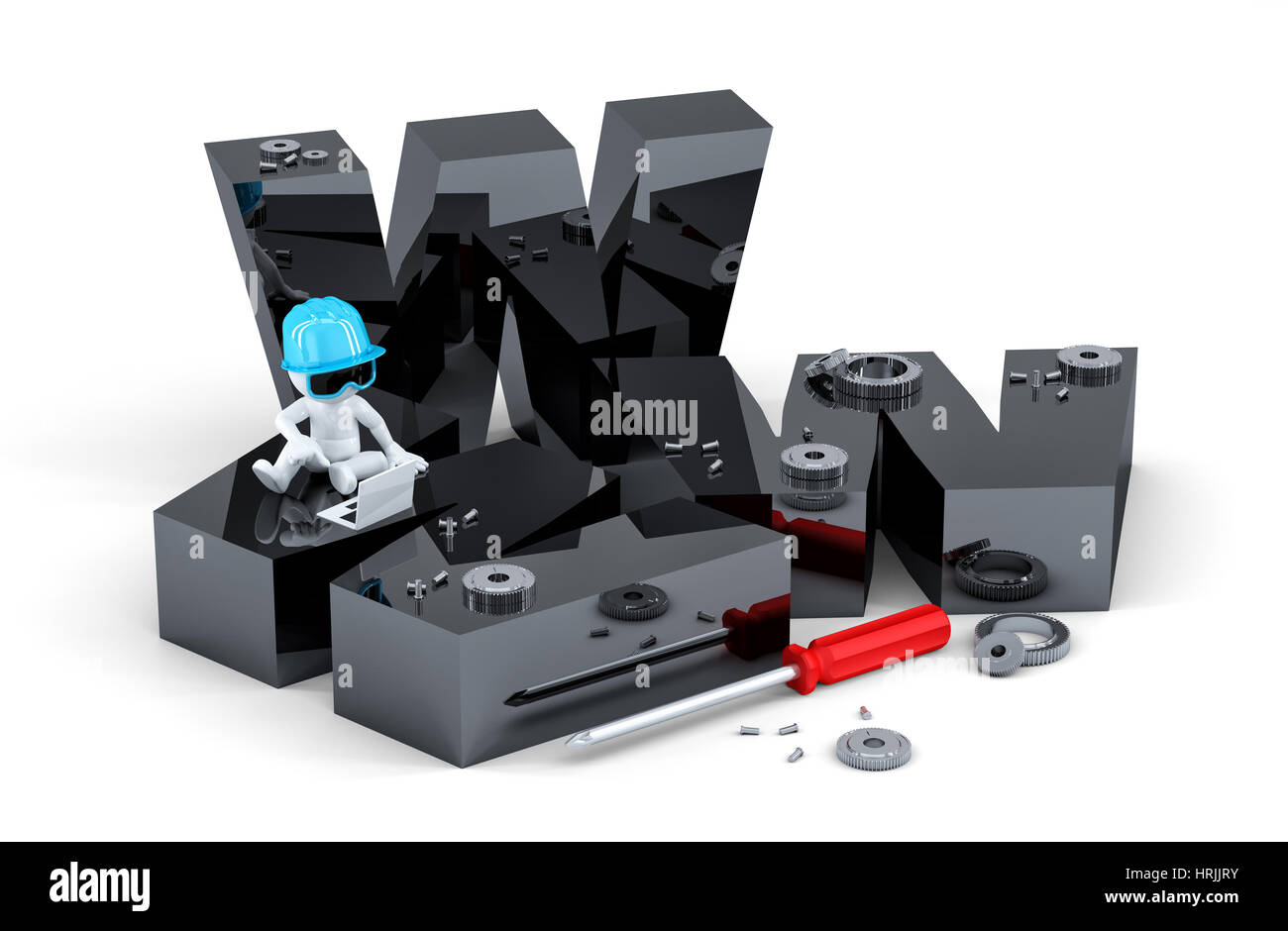 Website building concept. Isolated on white background Stock Photo - Alamy