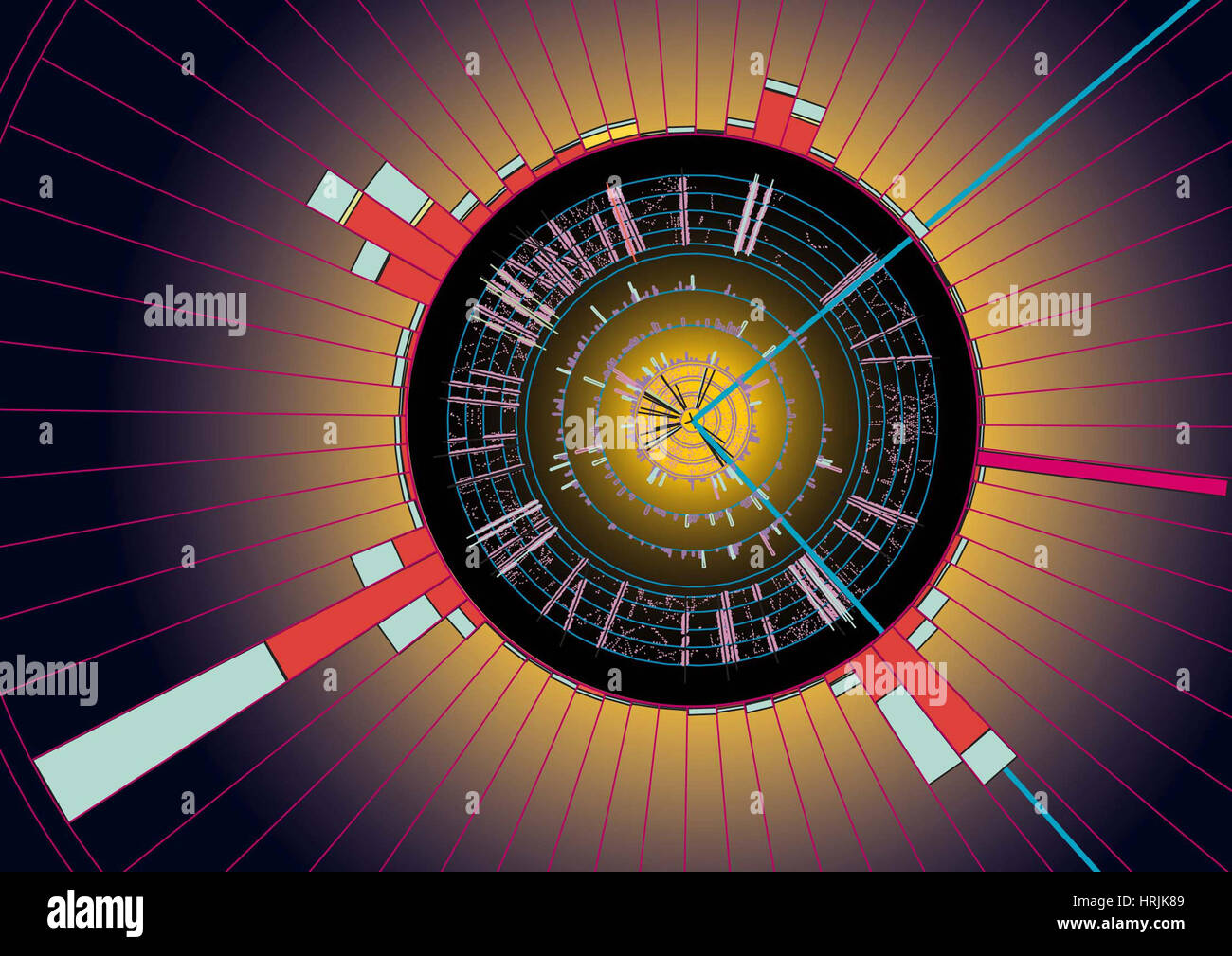 Top Quark Event, 1997 Stock Photo - Alamy