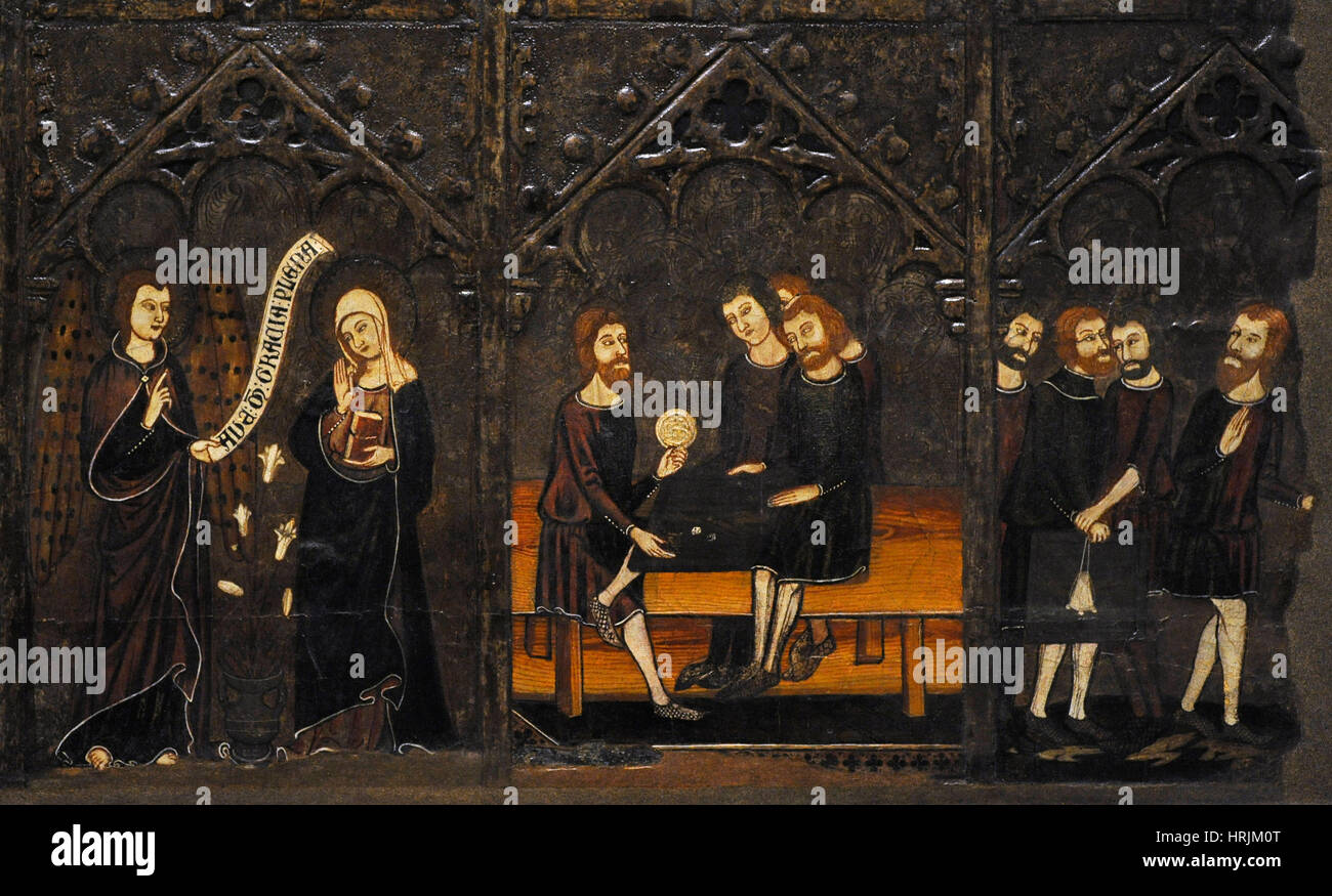 Archangel gabriel art 14th century hi-res stock photography and images - Alamy