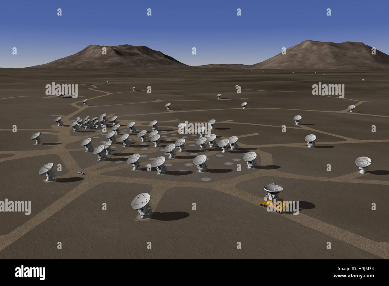 ALMA Antenna Array Stock Photo - Alamy