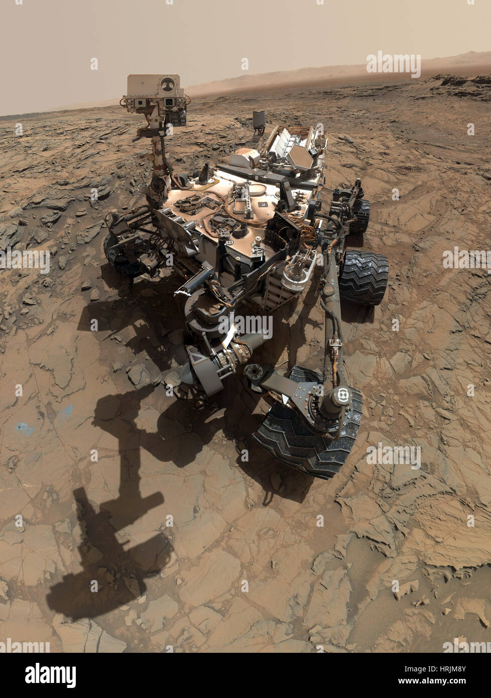 Curiosity Mars Rover Selfie Stock Photo - Alamy