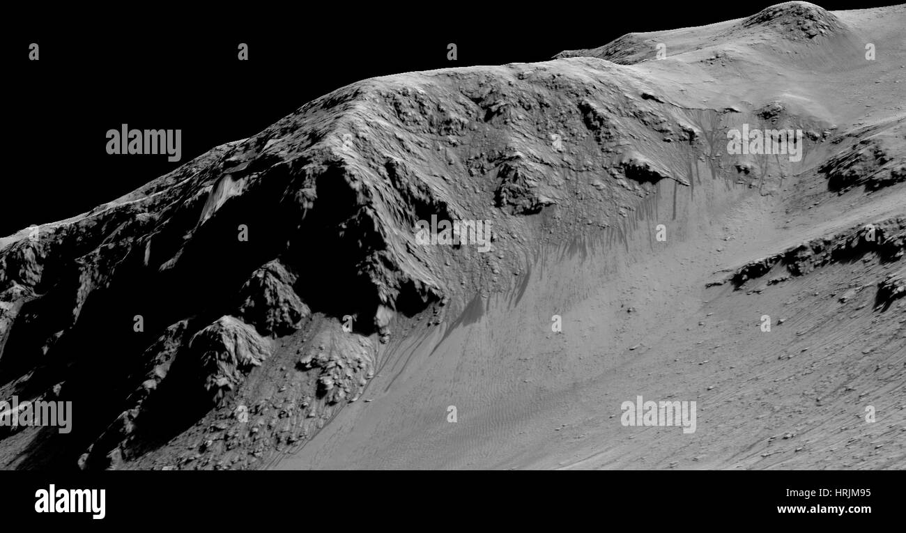 Seasonal Flow of Water on Mars Stock Photo - Alamy
