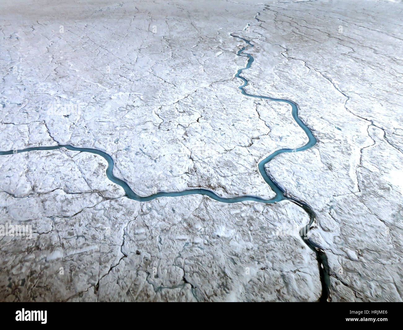 Rivers in the Greenland Ice Sheet Stock Photo - Alamy