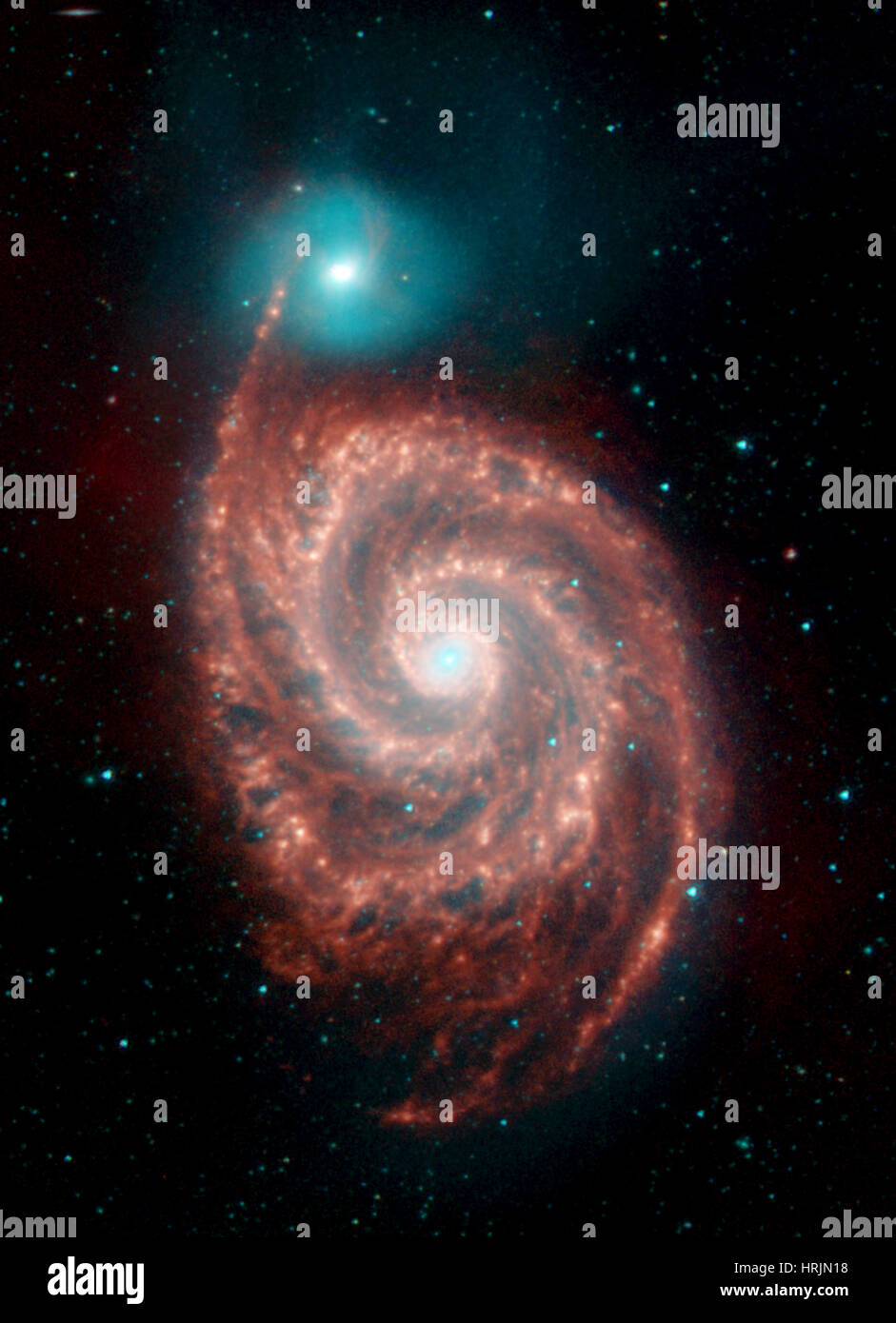 Whirlpool Galaxy, M51, NGC 5194 Stock Photo - Alamy