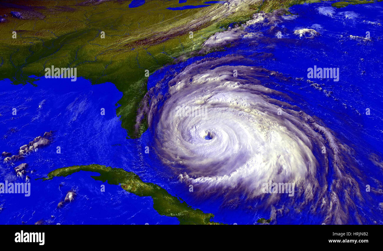 Hurricane Floyd, GOES Image, 1999 Stock Photo - Alamy