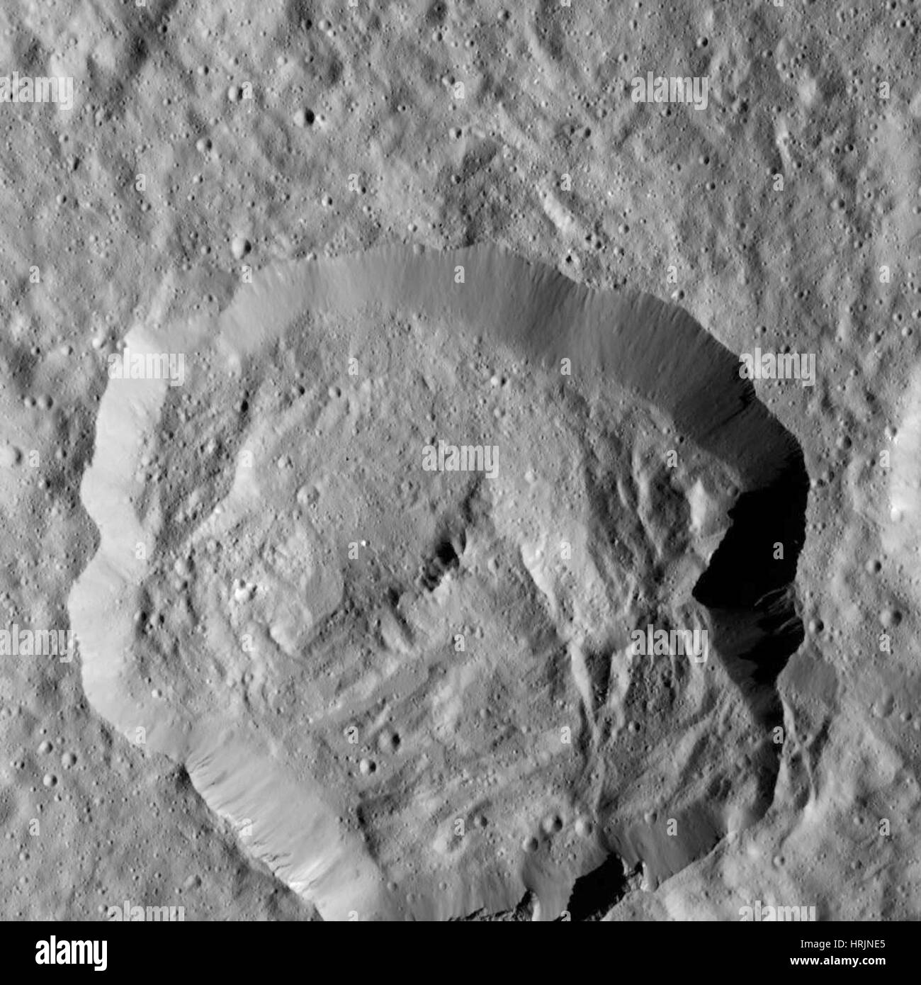 Crater on Ceres Stock Photo - Alamy