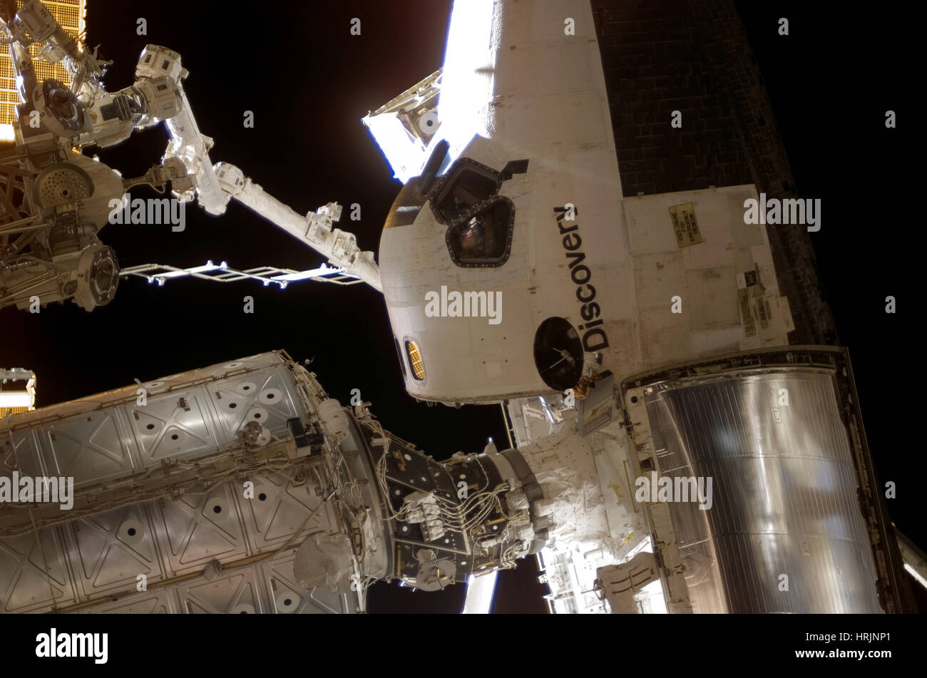 STS-120, Discovery Docked to PMA-2, 2007 Stock Photo - Alamy