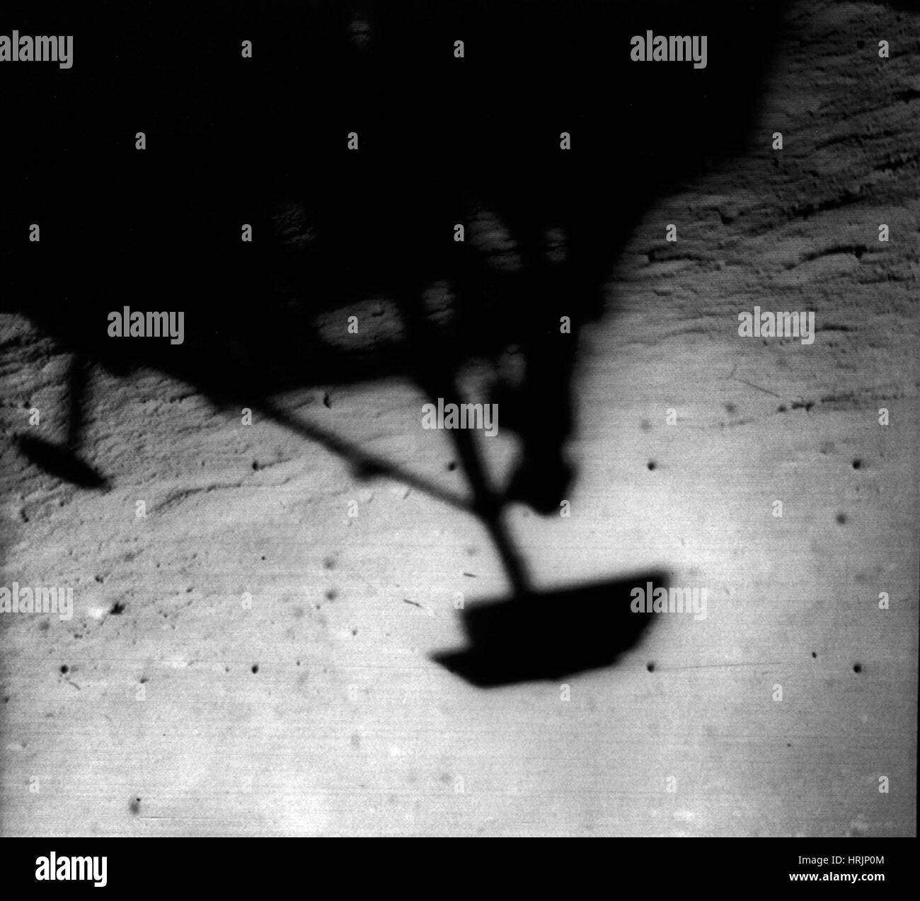 Surveyor 1, Shadow on Lunar Surface, 1966 Stock Photo - Alamy