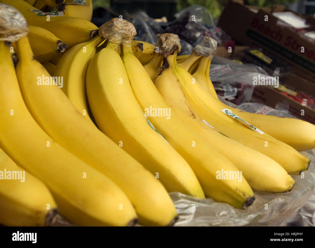 Fresh Fruit, Ripe Bananas Stock Photo - Alamy