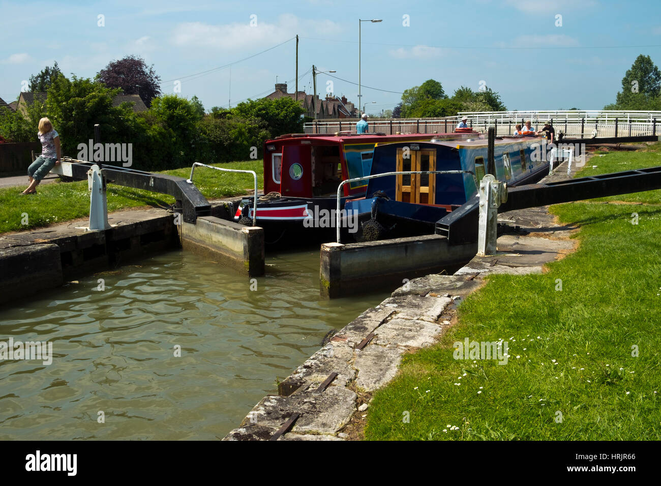 Devizes, Wiltshire, UK - 29th May 2016: Late spring sunshine brings ...