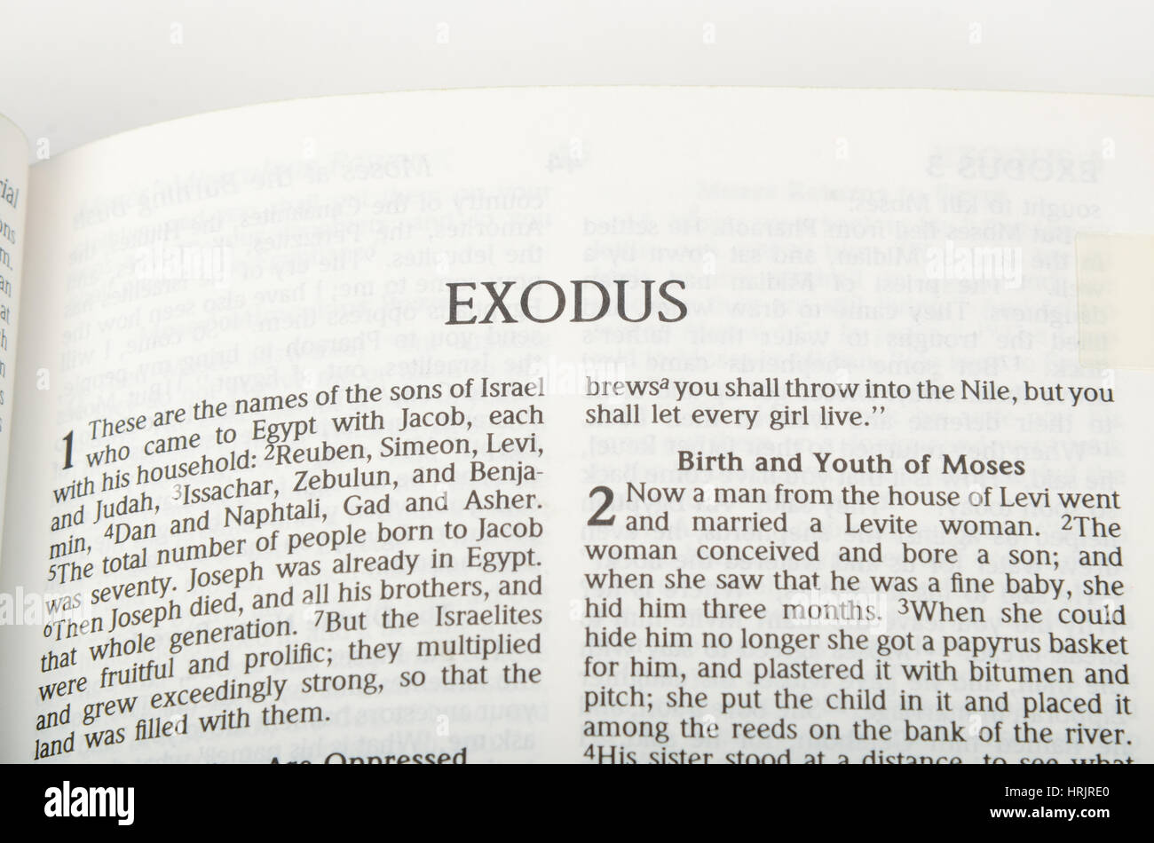 Book Of Exodus Stock Photo Alamy