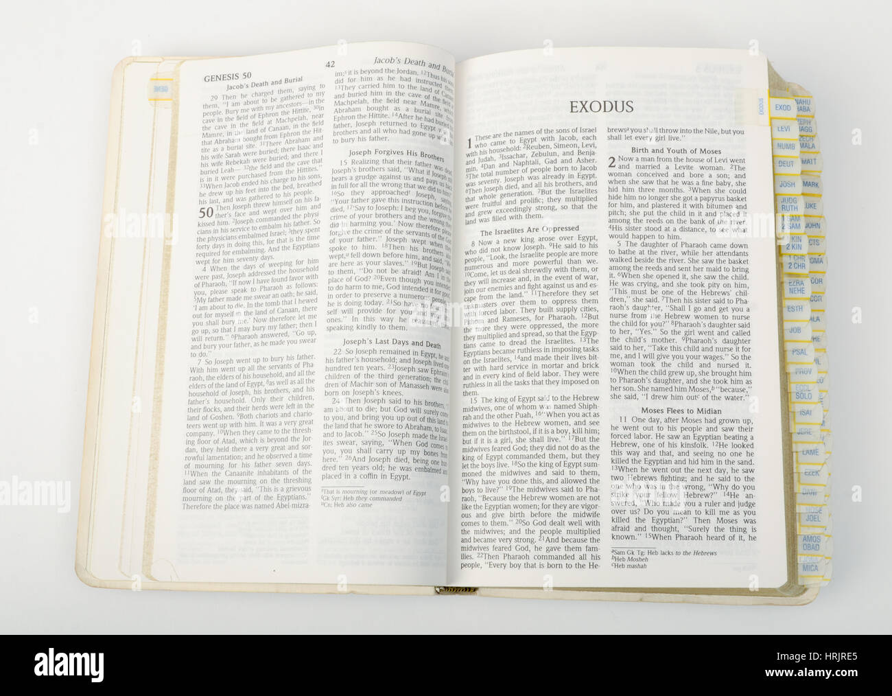 Book of Exodus Stock Photo - Alamy