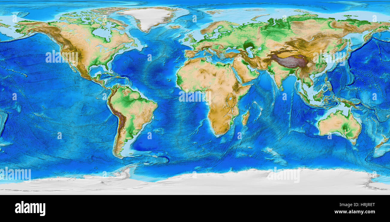 Earth Ice Surface, Map Stock Photo - Alamy