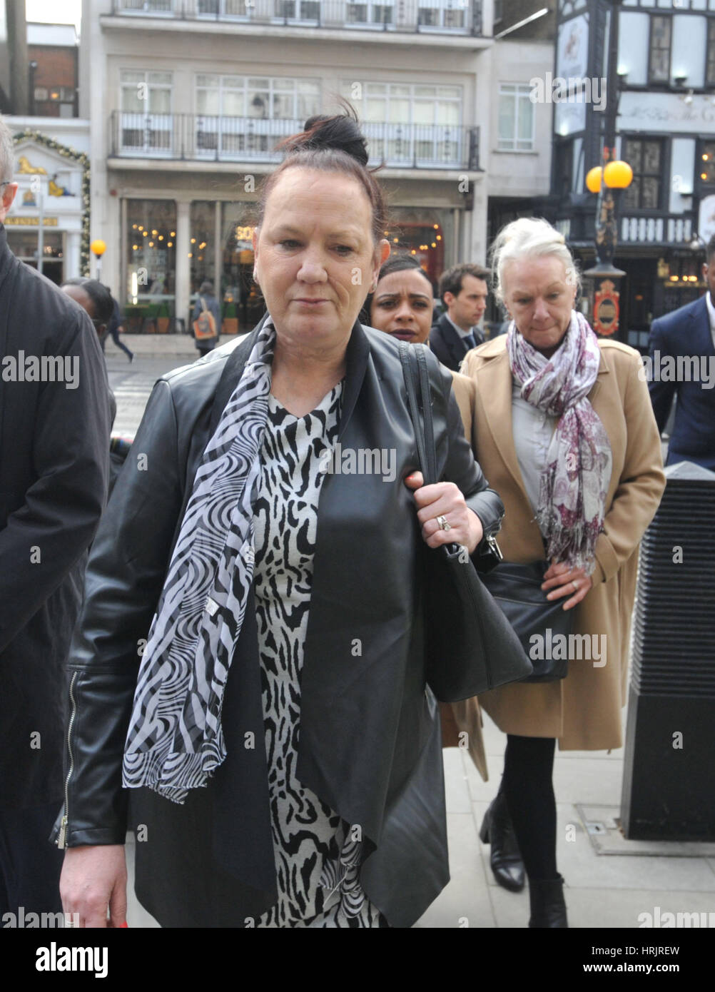 Mother Pam Duggan (centre) and aunt Carole Duggan (right) arriving at ...