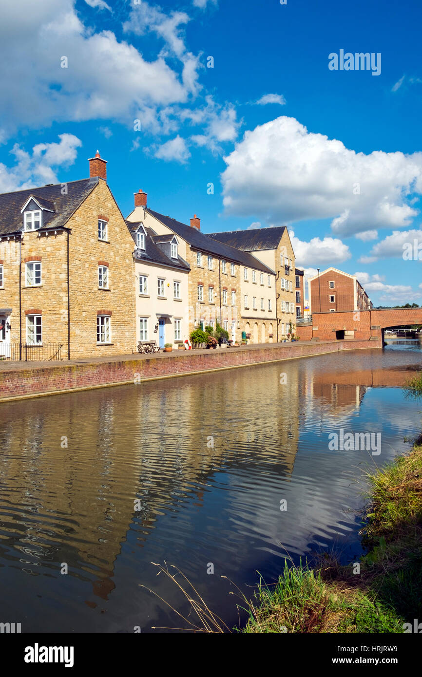 Recently built housing enhances the historic canal near Ebley Mill on ...