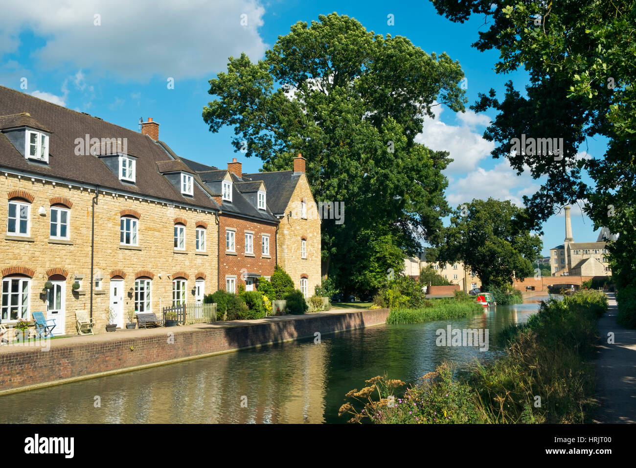 Recently built housing enhances the historic canal near Ebley Mill on ...