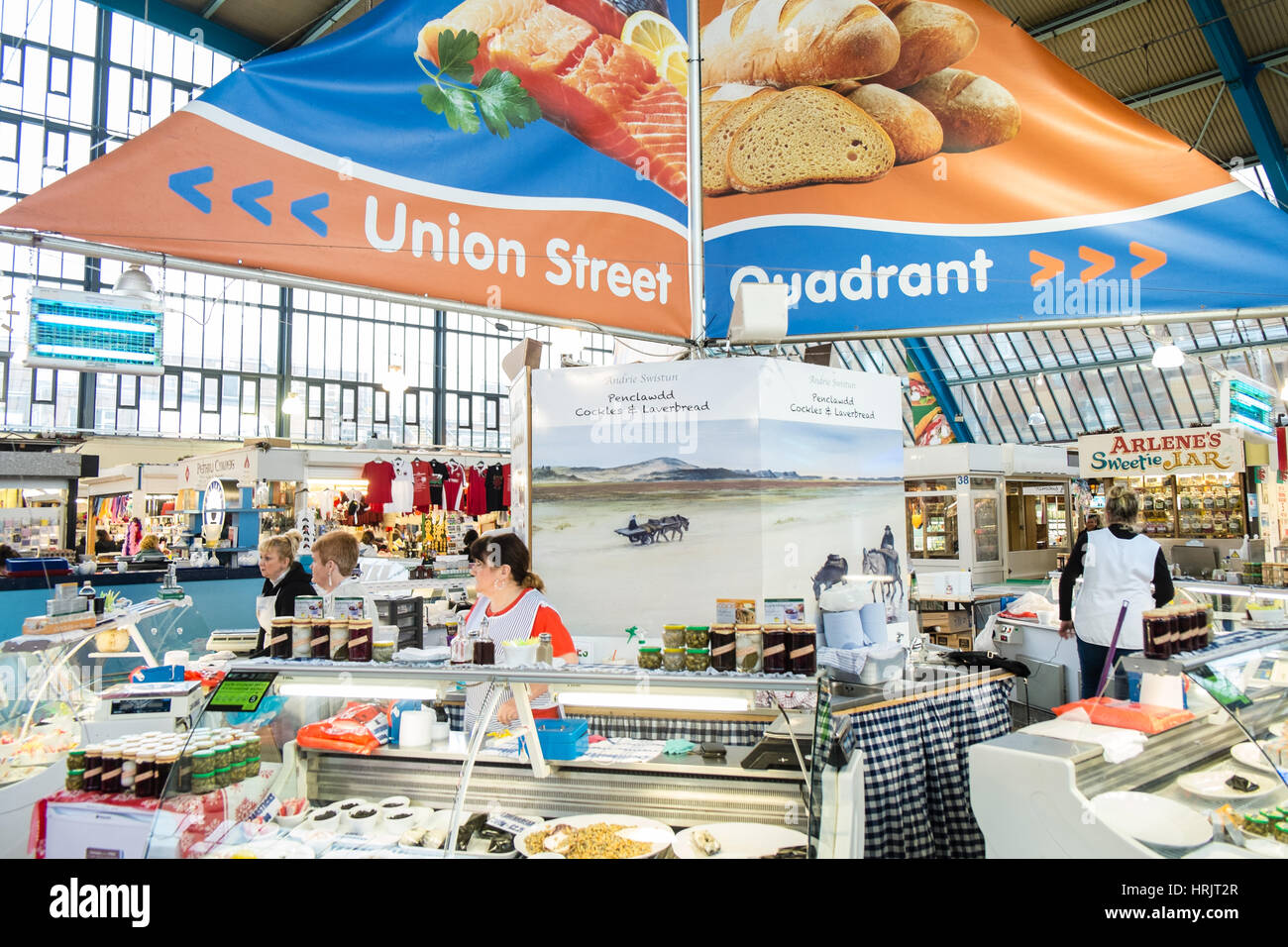Swansea indoor market hi-res stock photography and images - Alamy