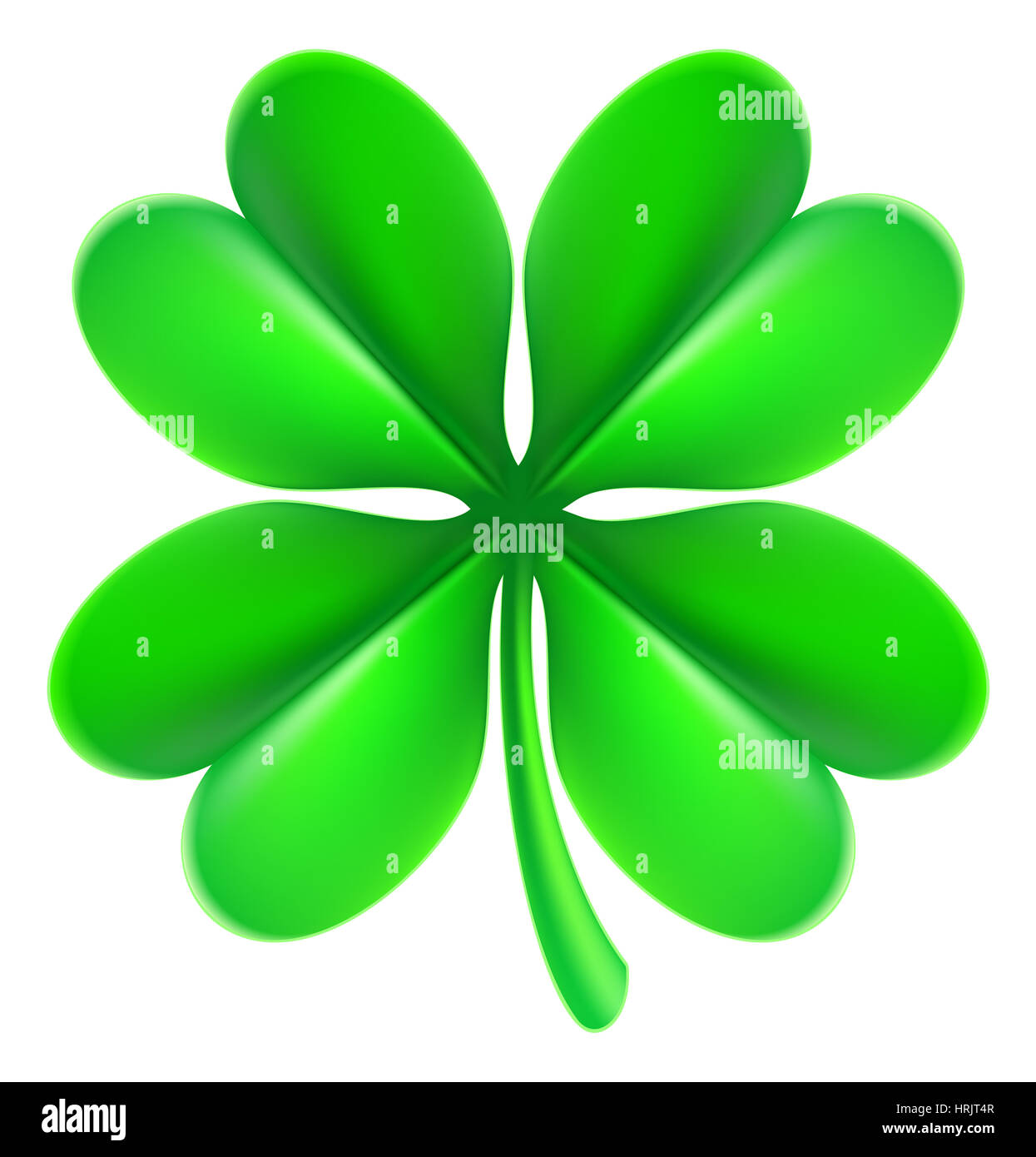 Four leaf clover cartoon Cut Out Stock Images & Pictures - Alamy