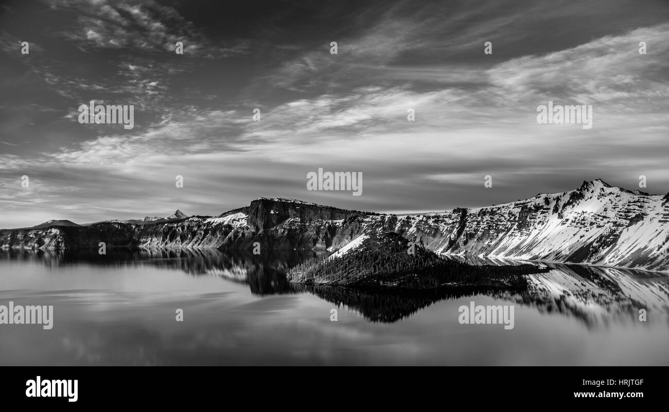 Cloudy sky reflecting Black and White Stock Photos & Images - Alamy