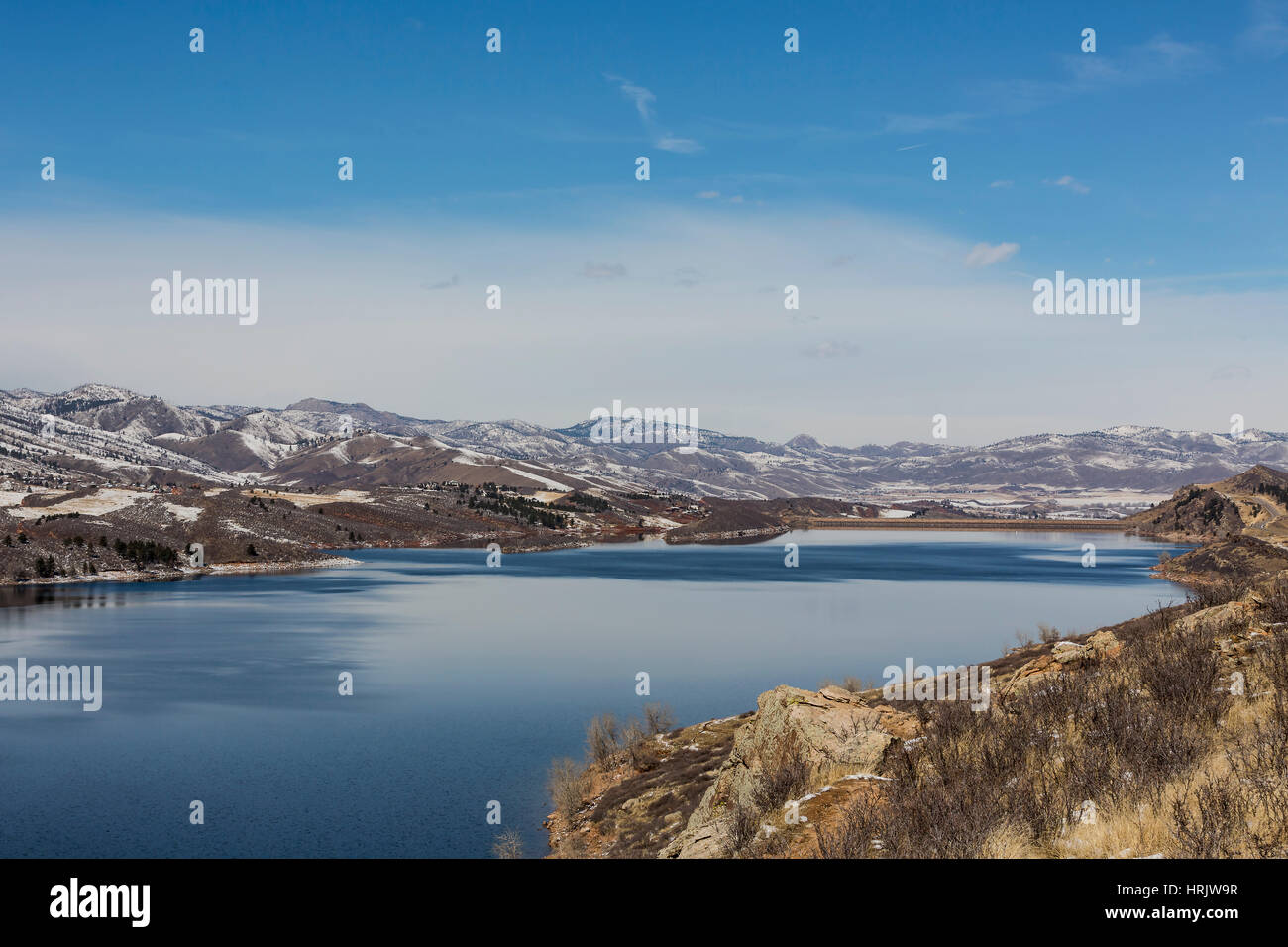 Horsetooth Reservoir lake Stock Photo - Alamy