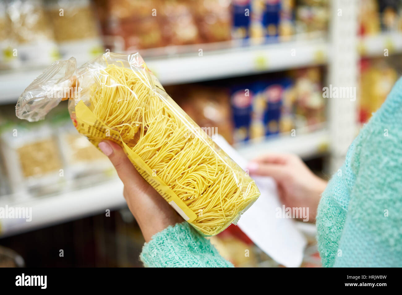 Pasta supermarket shelf hi-res stock photography and images - Alamy