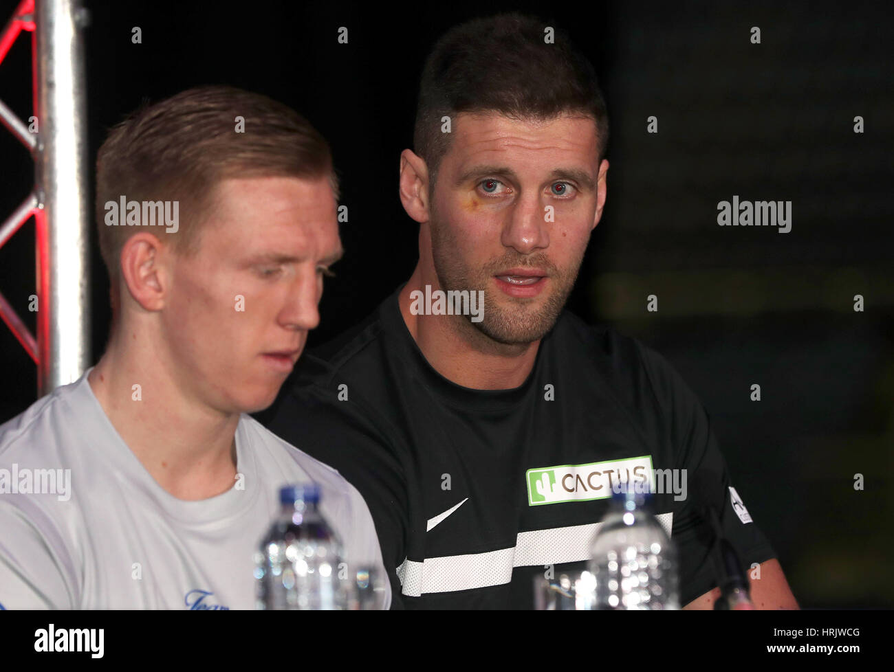 David Howe (right) during the press conference at Sky Backstage at The ...