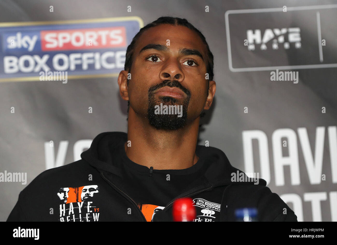 David Haye during the press conference at Sky Backstage at The O2 ...