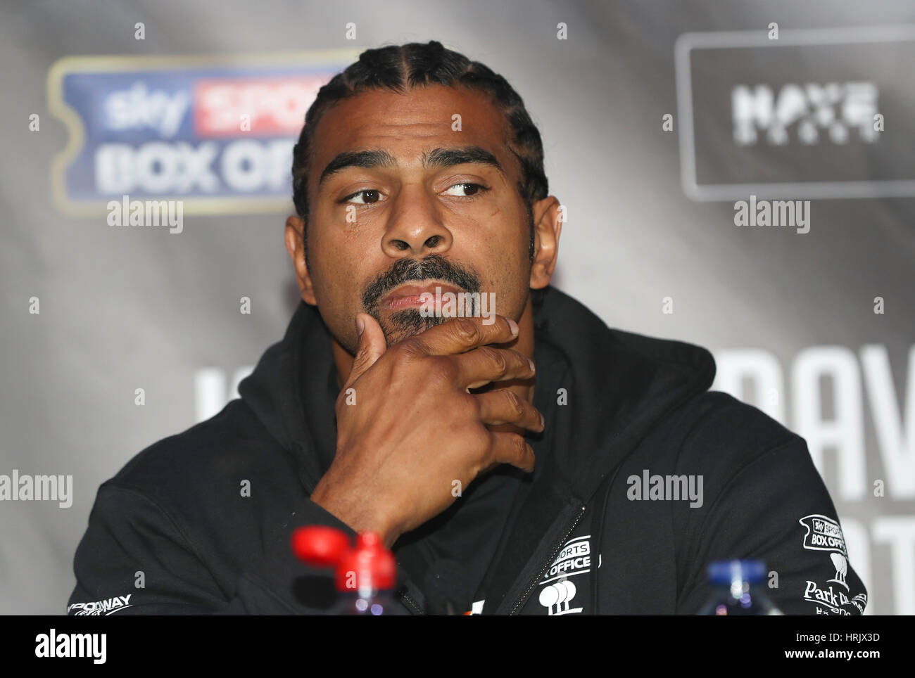 David Haye during the press conference at Sky Backstage at The O2 ...