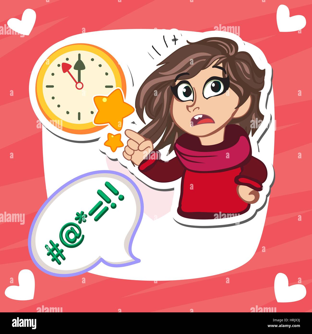 Angry boss pointing watch hi-res stock photography and images - Alamy