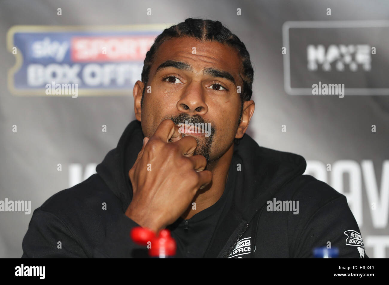 David Haye during the press conference at Sky Backstage at The O2 ...