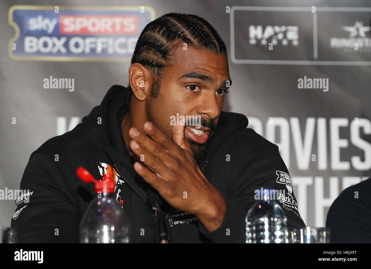 David Haye during the press conference at Sky Backstage at The O2 ...