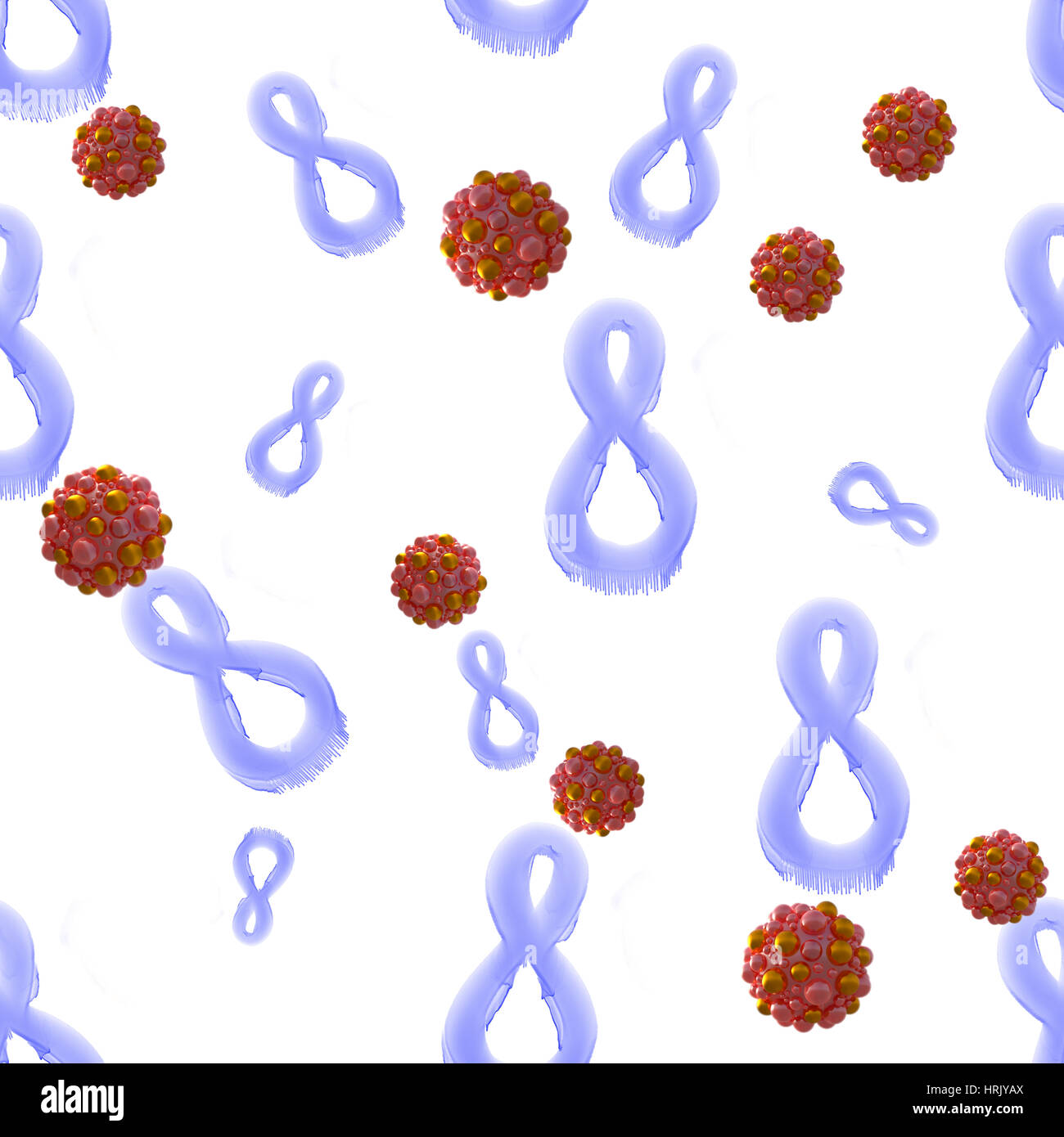 blue 8 eight numbers hand draw by watercolor and spheres isolated on ...