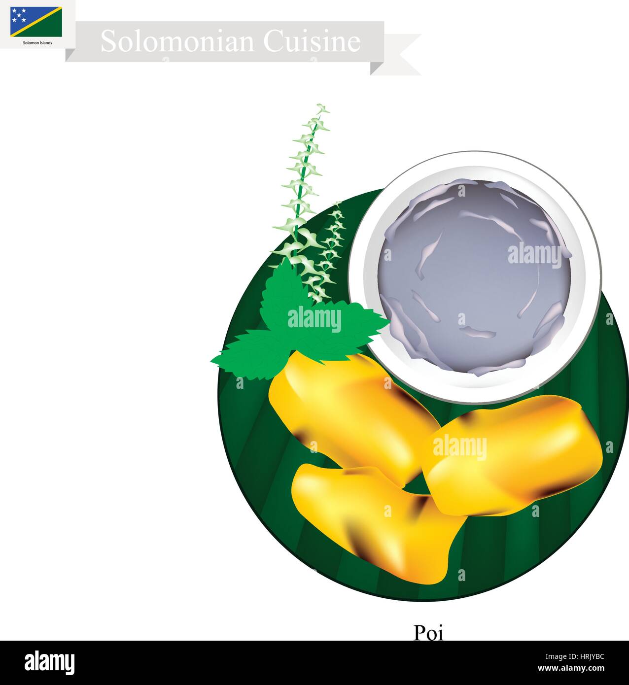 Hawaiian taro root Stock Vector Images - Alamy