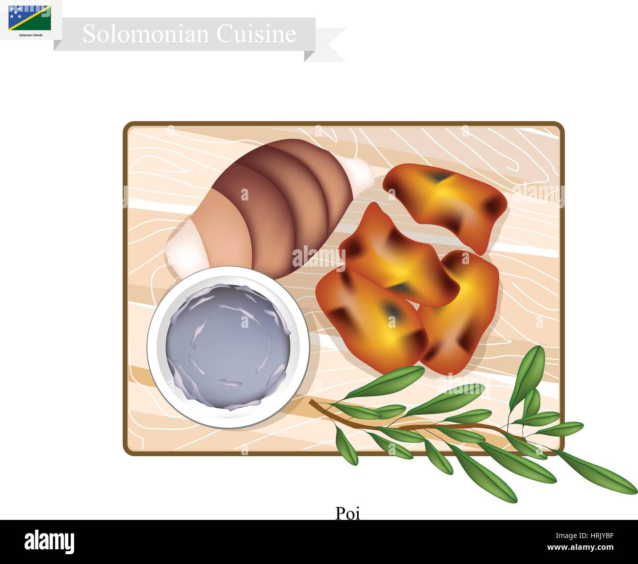 Hawaiian taro root Stock Vector Images - Alamy