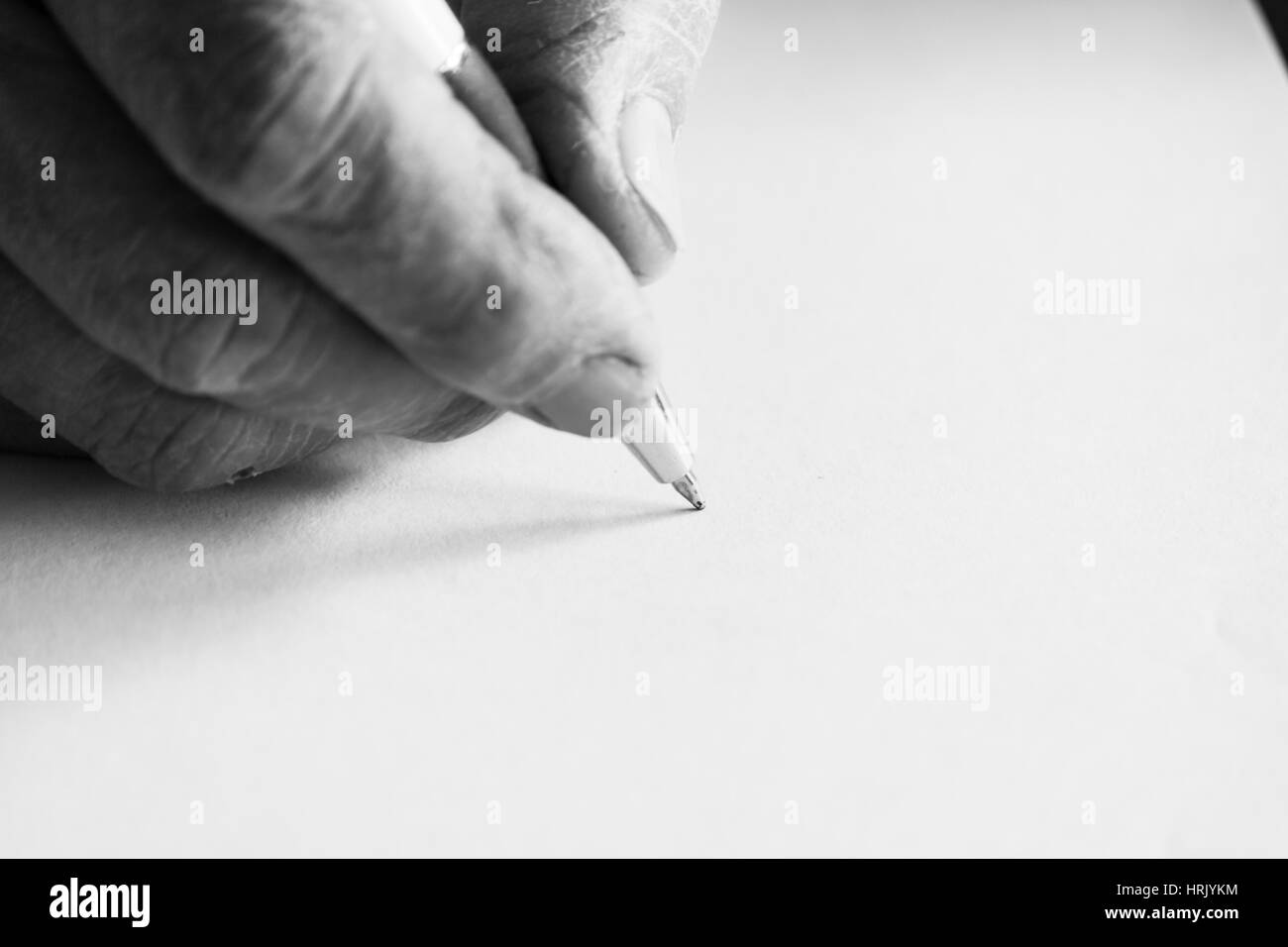 Old paper writing hand Black and White Stock Photos & Images - Alamy